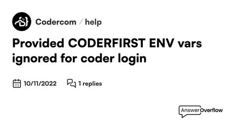 Provided Coderfirst Env Vars Ignored For `coder Login`
