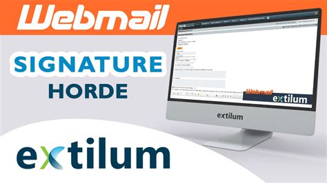 Email Signature Horde Webmail • Extilum Knowledgebase