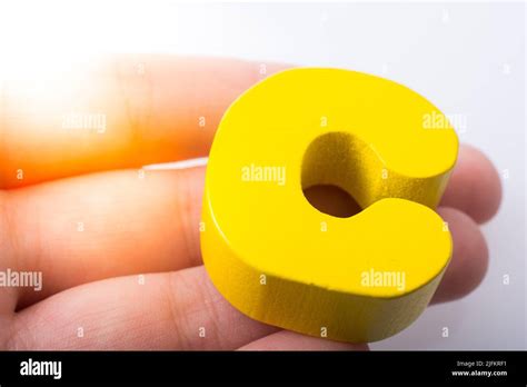Letter Cube Of C Of Alphabet Made Of Wood Stock Photo Alamy