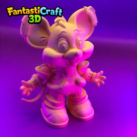 🛰 Fantasticraft3d Space Mouse Mousetronaught Flexi Model For Fdm 3d Printing・ 3d File For 3d