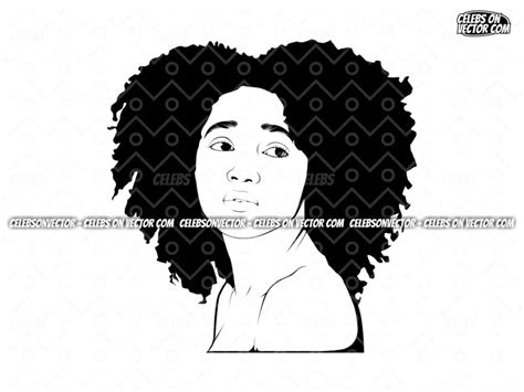 Afro Black Svg Afro Woman Clipart Vectorency