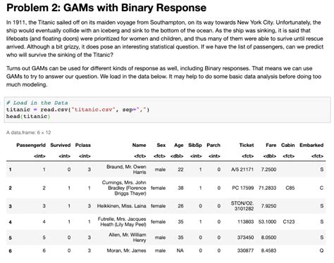 Solved Please Help With Problem 2 B My GAM Model Is Chegg Com