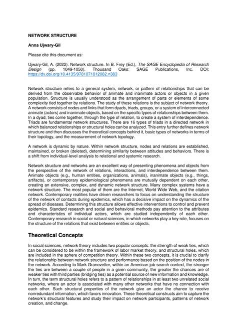 PDF Network Structure