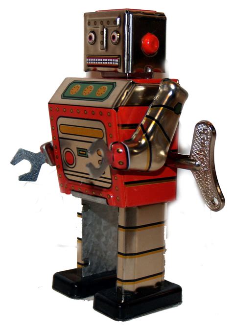 Arrived Pixel Robot Wind Up Tin Toy Robot Island