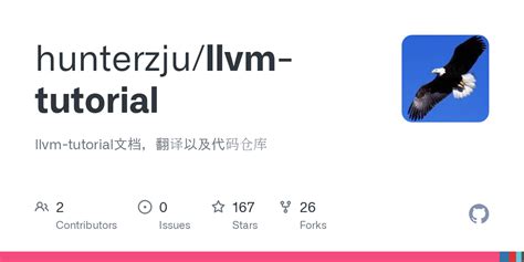 Github Hunterzjullvm Tutorial Llvm Tutorial文档，翻译以及代码仓库