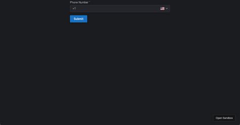React International Phone Examples Codesandbox