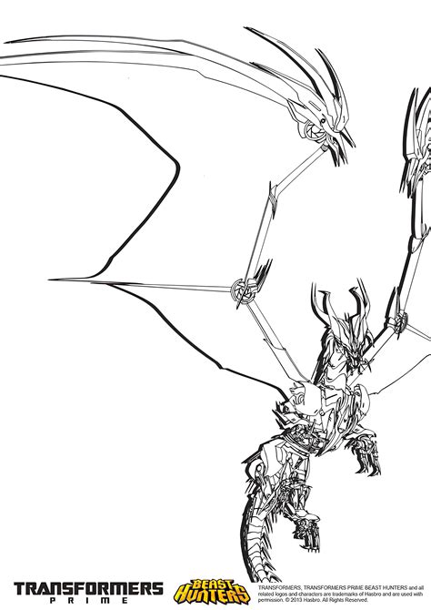 Predaking Transformers Coloring Pages