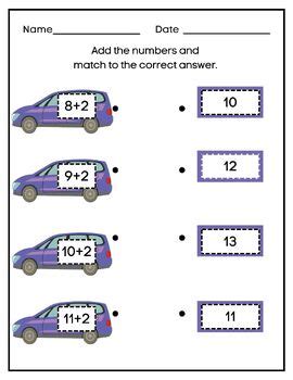 FREE Add Two Numbers And Match The Correct Answers By I And You Store