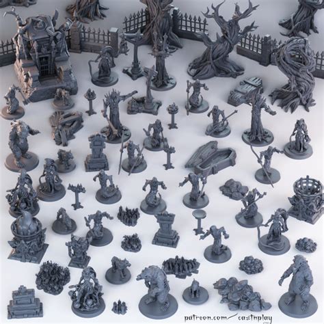 3d Printable Shadows Reborn Bundle Pre Supported By Cast N Play