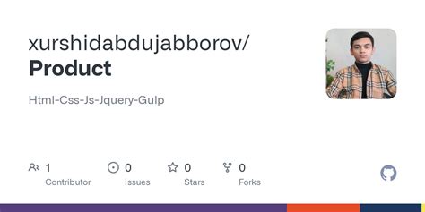 Github Xurshidabdujabborovproduct Html Css Js Jquery Gulp