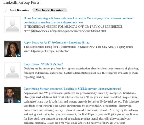 linkedin group posts