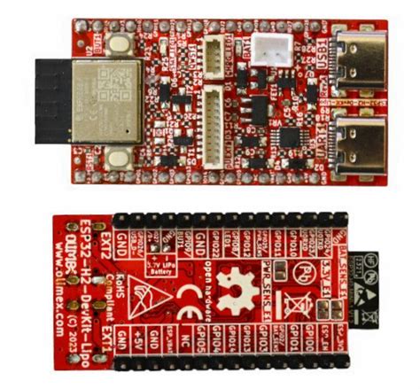 8 euros esp32 h2 devkit lipo is an open source hardware bluetooth 5 le and 802 15 4 zigbee