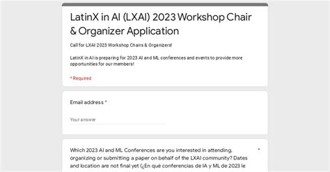 Latinx In Ai Lxai On Linkedin Latinx In Ai Lxai 2023 Workshop
