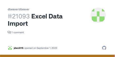 Excel Data Import · Issue 21093 · Dbeaverdbeaver · Github