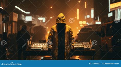 A Hacker Stands Amidst A Hazy Metaverse Symbolizing Cyber Intrusion