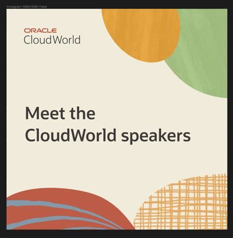 Srinivasa Rao On Linkedin Meet The Cloudworld Speakers