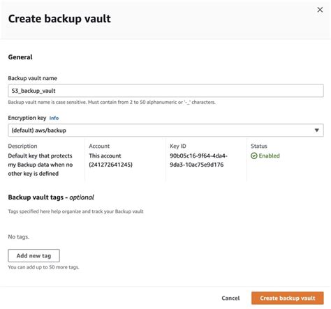 how to back up s3 data using aws backup
