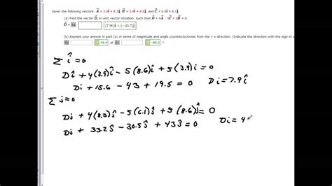 Ap Physics Web Assign 1 2 Vectors Youtube