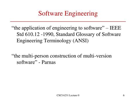 Ppt Csci 6231 Software Engineering Powerpoint Presentation Free
