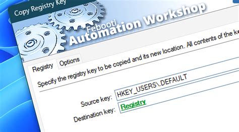 Automatically Copy The Windows Registry Keys