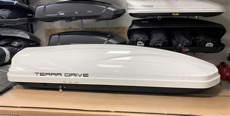 Б/У Автобокс на крышу Terra Drive 500 белый глянец двухсторонний ...