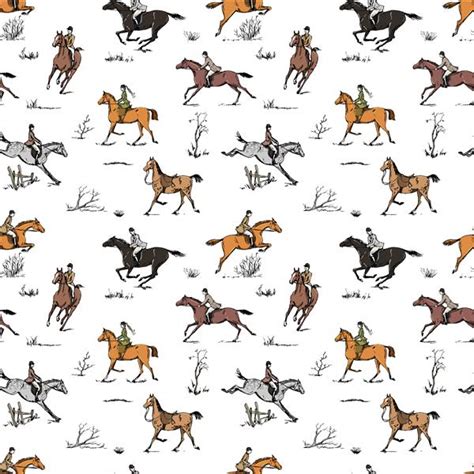 شکار روباه ورزشی سوارکاری با اسب سواران به سبک انگلیسی در الگوی بدون