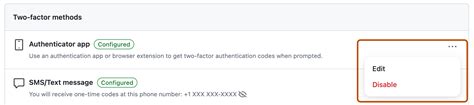 Changing Your Two Factor Authentication Method GitHub Docs