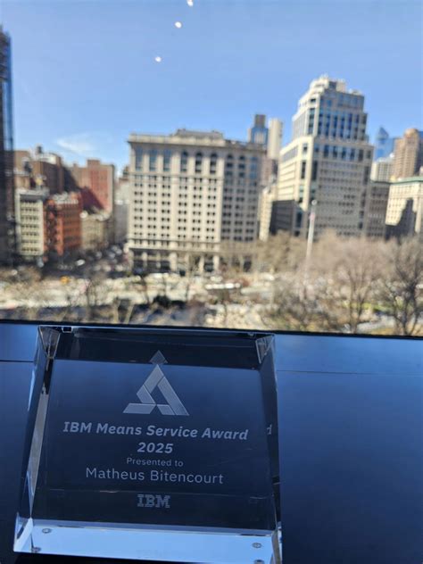 Ibm Means Service The Most Prestigious Individual Client Service Award Goes To Brazil From Ny