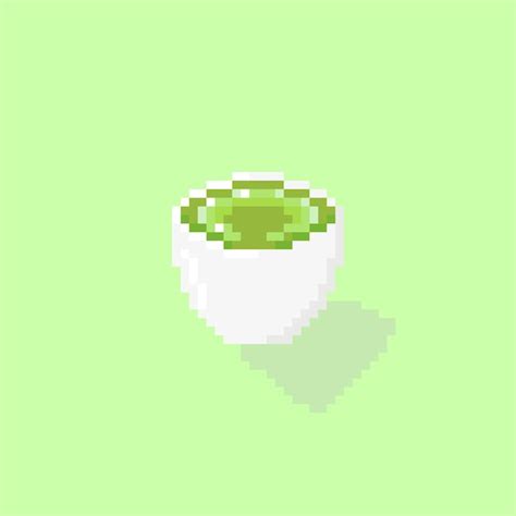 Premium Vector Illustration Vector Graphic Of Matcha In Pixel Art Style