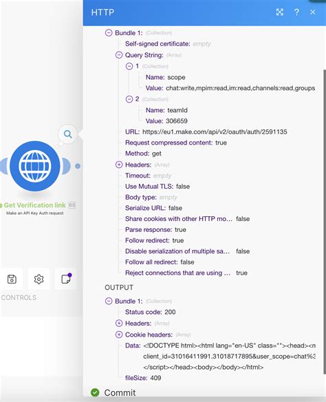 Make Api Creation And Validationtesting Of Make Connections Via Make
