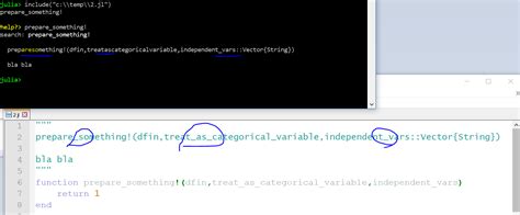 docstring not rendering underscore general usage julia programming