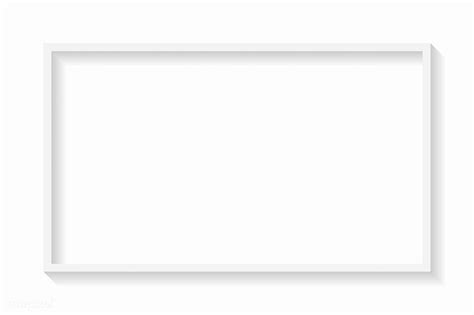 Rectangle White Frame Background Template Vector Free Image By