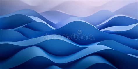 Abstract Blue Wave Background Serene Ocean Landscape Stock
