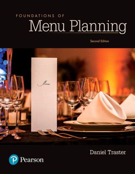 Foundations Of Menu Planning By Daniel Traster Paperback Barnes And Noble®