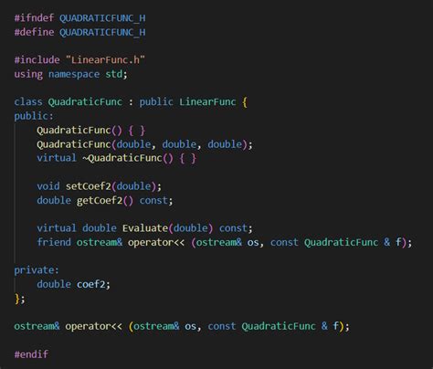 Solved Part Ii Create A Quadraticfunc Class That Inherits