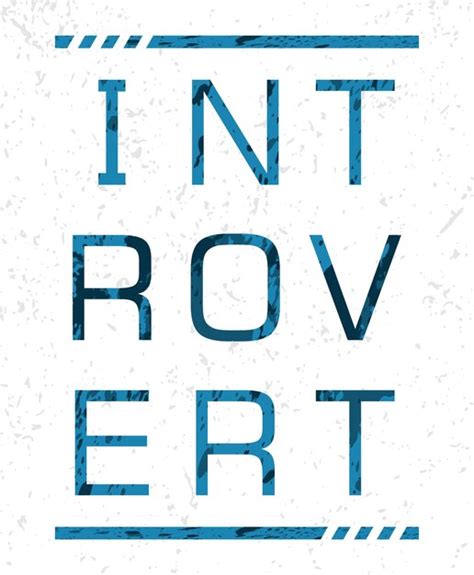 Premium Vector Introvert Typography Poster Concept Designs