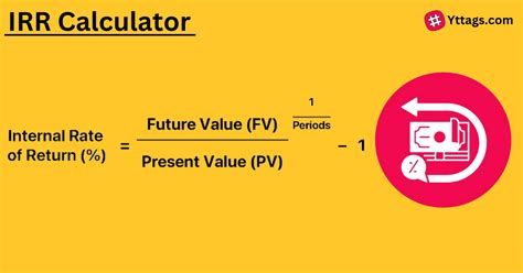 Irr Calculator Calculate Your Rate Of Return Yttags