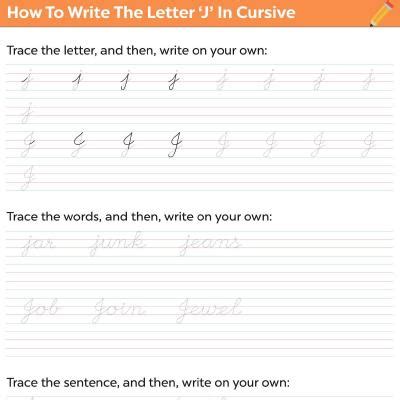 Lowercase J In Cursive