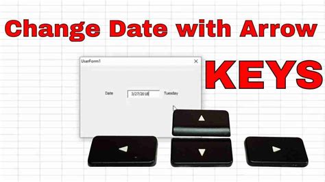 Increase Textbox Date Using Up And Down Arrow Keys In Excel Vba Excel