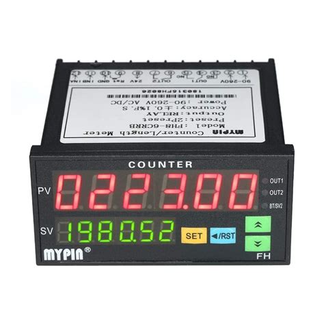 MYPIN FH8 6CRRB Dual LED Digital Counter Length Panel Meter For Industrial At 5000 Piece In