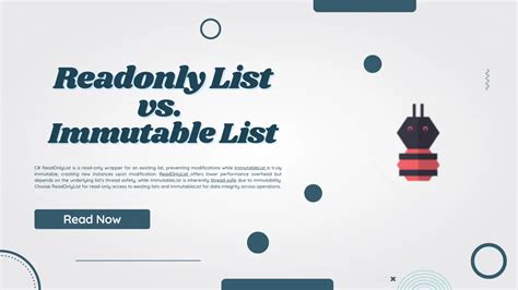 C Readonly List Vs Immutable List A Comprehensive Comparison 2023