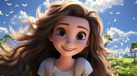 Premium Ai Image Cute Cartoon Hula Girls