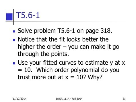 Ppt Matlab Palm Chapter 5 Curve Fitting Powerpoint Presentation