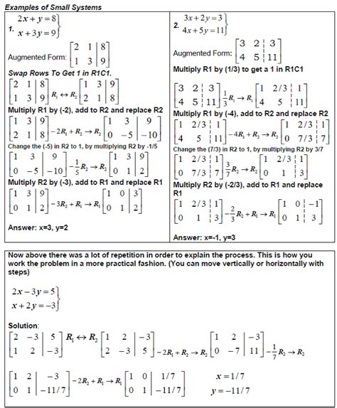 3 5b examples augmented matrices finite math course hero