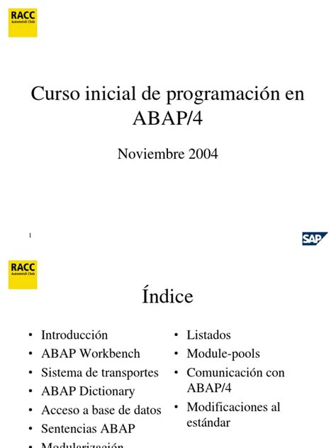 Curso Basico Abap4 Pdf Sql Tecnología Digital