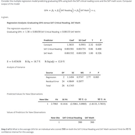Solved Consider The Multiple Regression Model Predicting