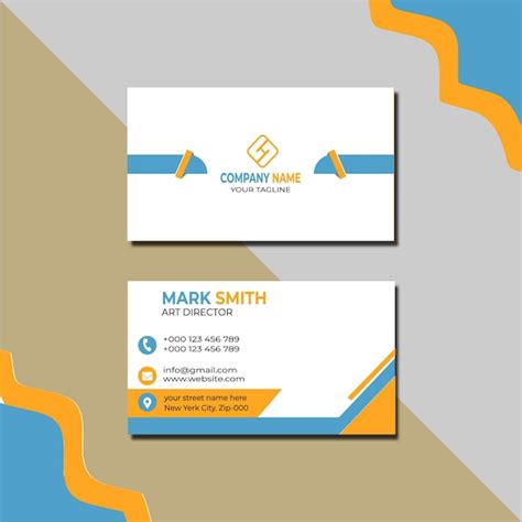 Premium Vector A Business Card For A Company Name