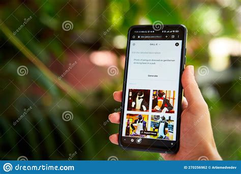 February 5 2023 Mirissa Sri Lanka Using Openai Dall E On Phone