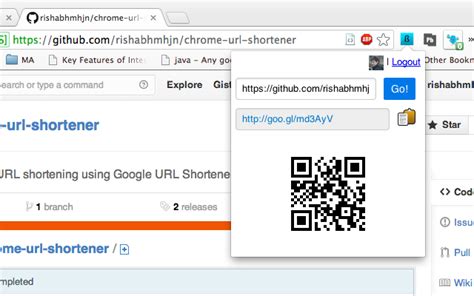 Github Rishabhmhjnchrome Url Shortener A Simple Chrome Extension For Url Shortening Using