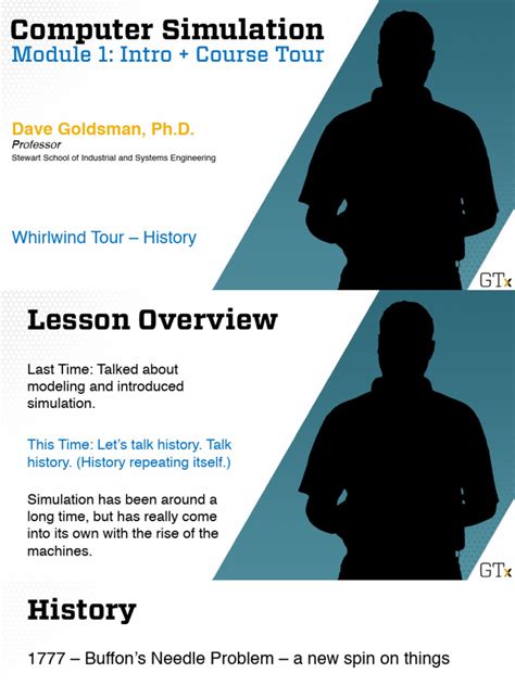 Isye 6644 Module 1 Lessons 4 9 Production Version 1 Pdf Simulation Statistics